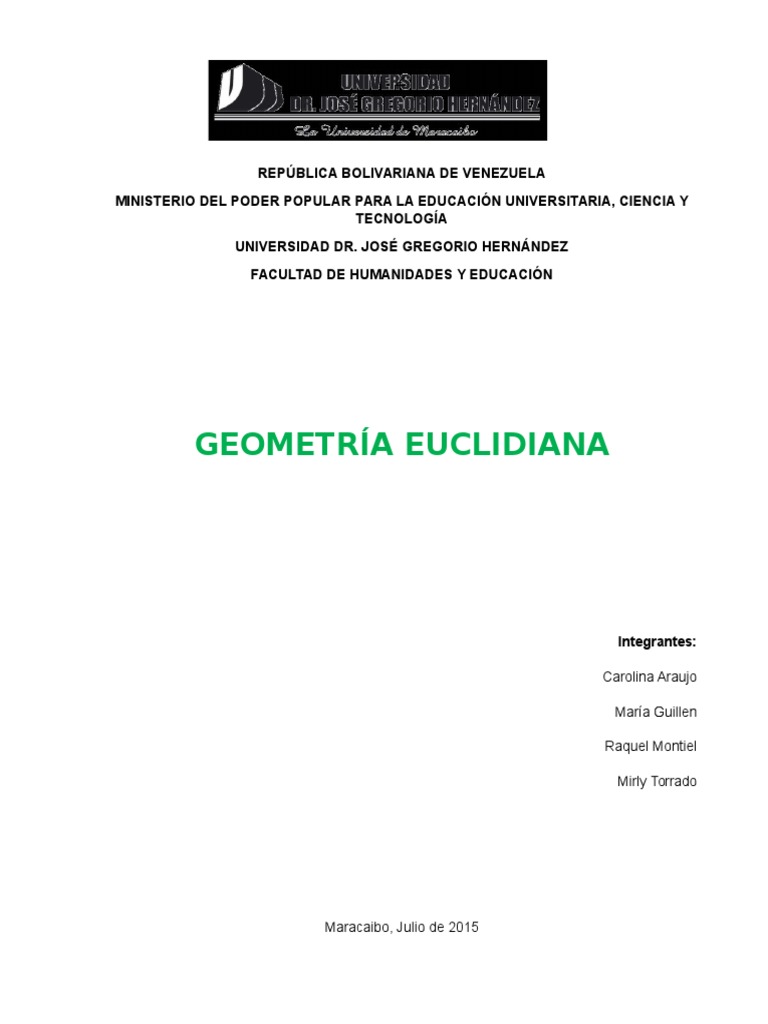 Introducción a La Geometría Euclidiana | PDF | Geometría euclidiana | Espacio euclidiano