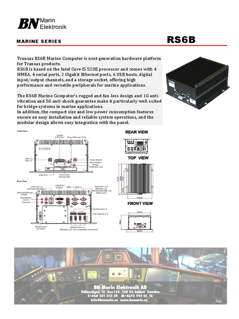 ECDIS Transas RS6B | Computer Hardware | Telecommunications