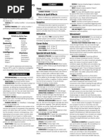 D&D 5e Quick Reference | PDF | Perception | Leisure