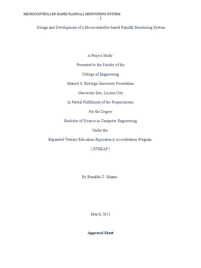 Project Study (Sample Revised Feb 2015) | PDF | Design | Bachelor's Degree