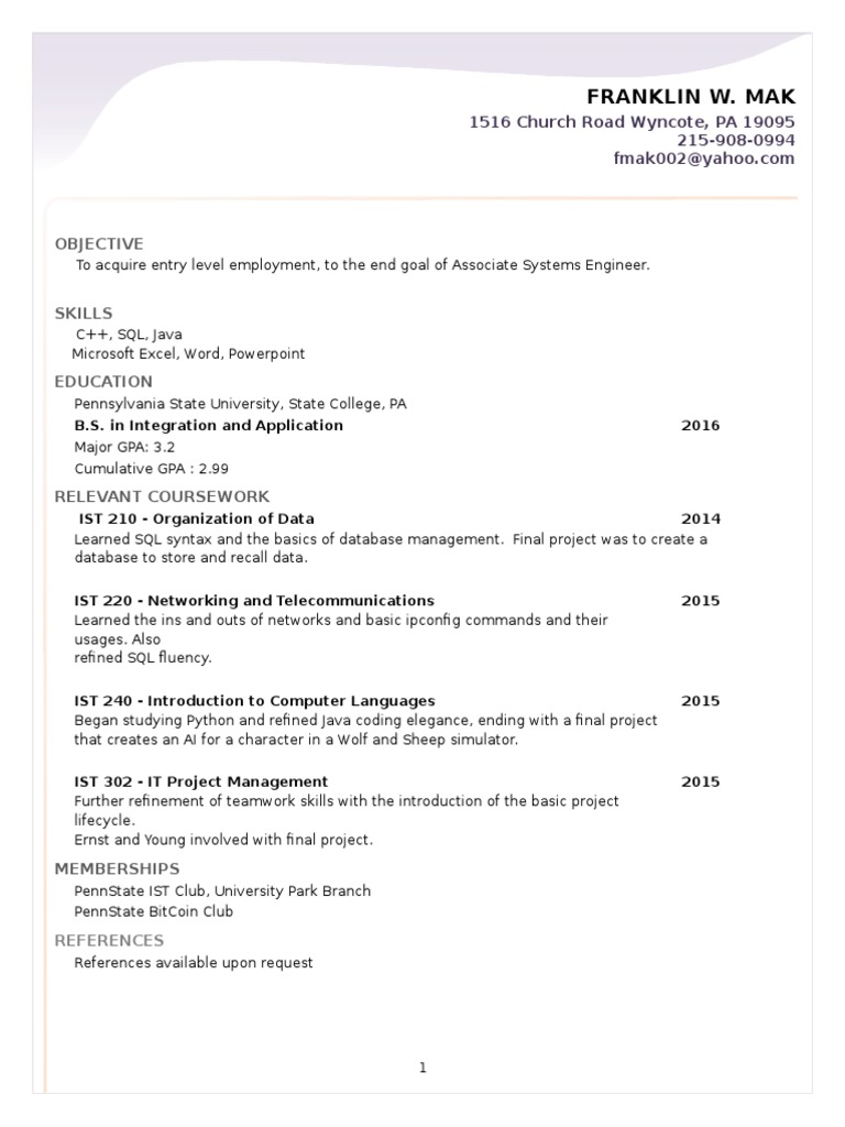 Resume For Nexon North America | PDF | Career & Growth | Computers