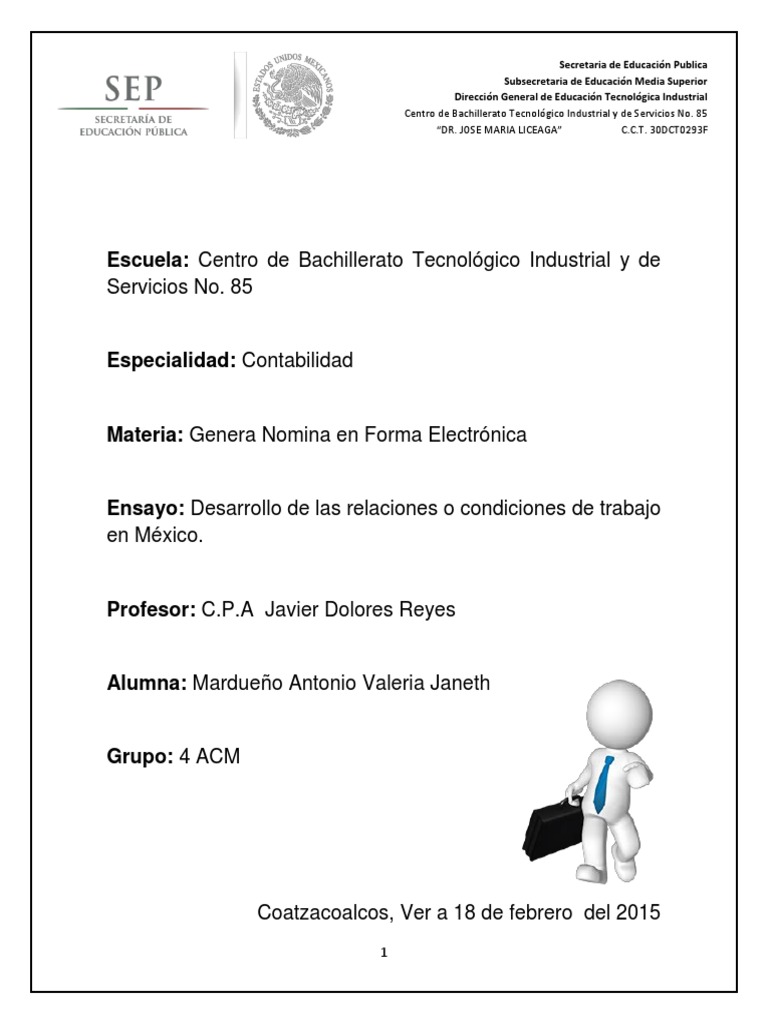 Evolución de las Condiciones Laborales en México | PDF | Derecho ...