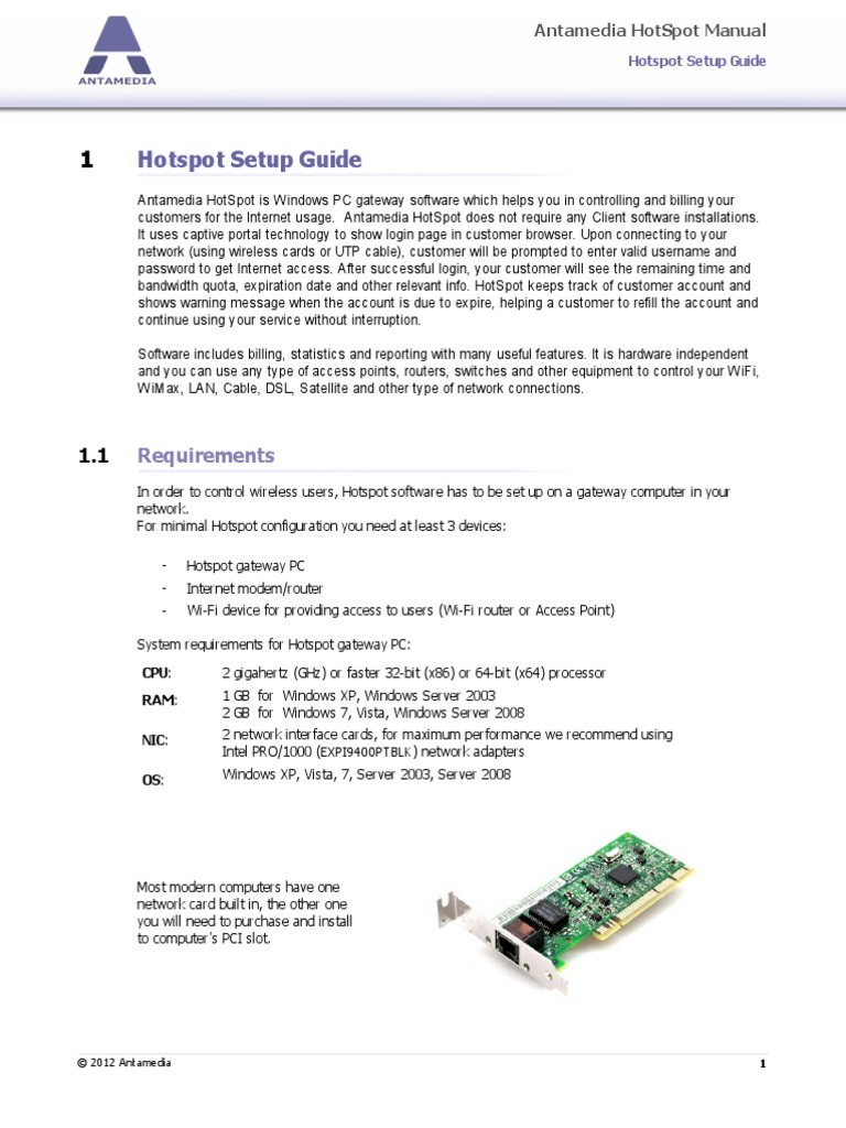 Hotspot Setup Guide | PDF | Ip Address | Computer Network