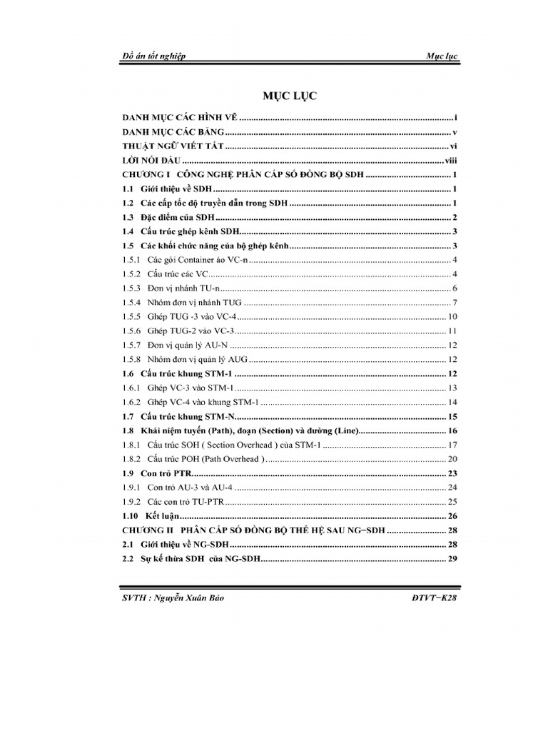Đồ Án Công Nghệ NG-SDH Và Thiết Bị Truyền Dẫn Quang OptiX OSN 3500 | PDF