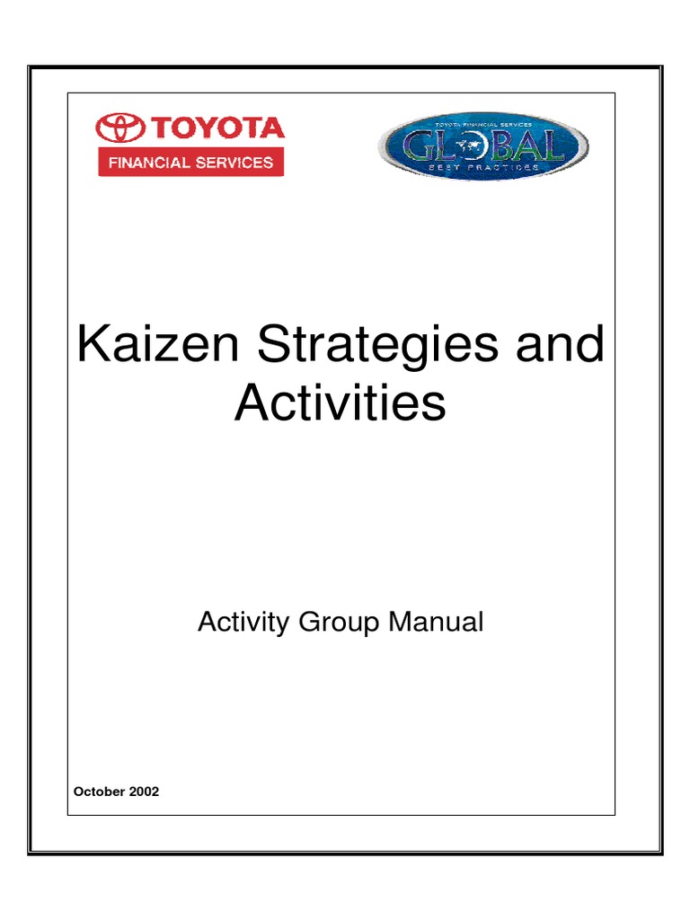 Kaizen Manual by Toyota | PDF | Business Process | Benchmarking