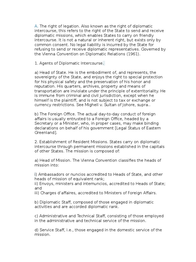 Diplomatic Intercourse | PDF | Consul (Representative) | Diplomatic Rank