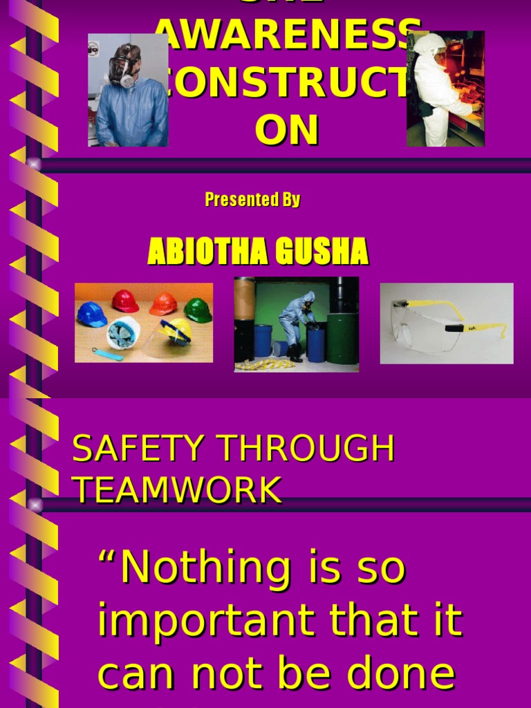 SHE Awareness - Induction | PDF | Personal Protective Equipment | Safety