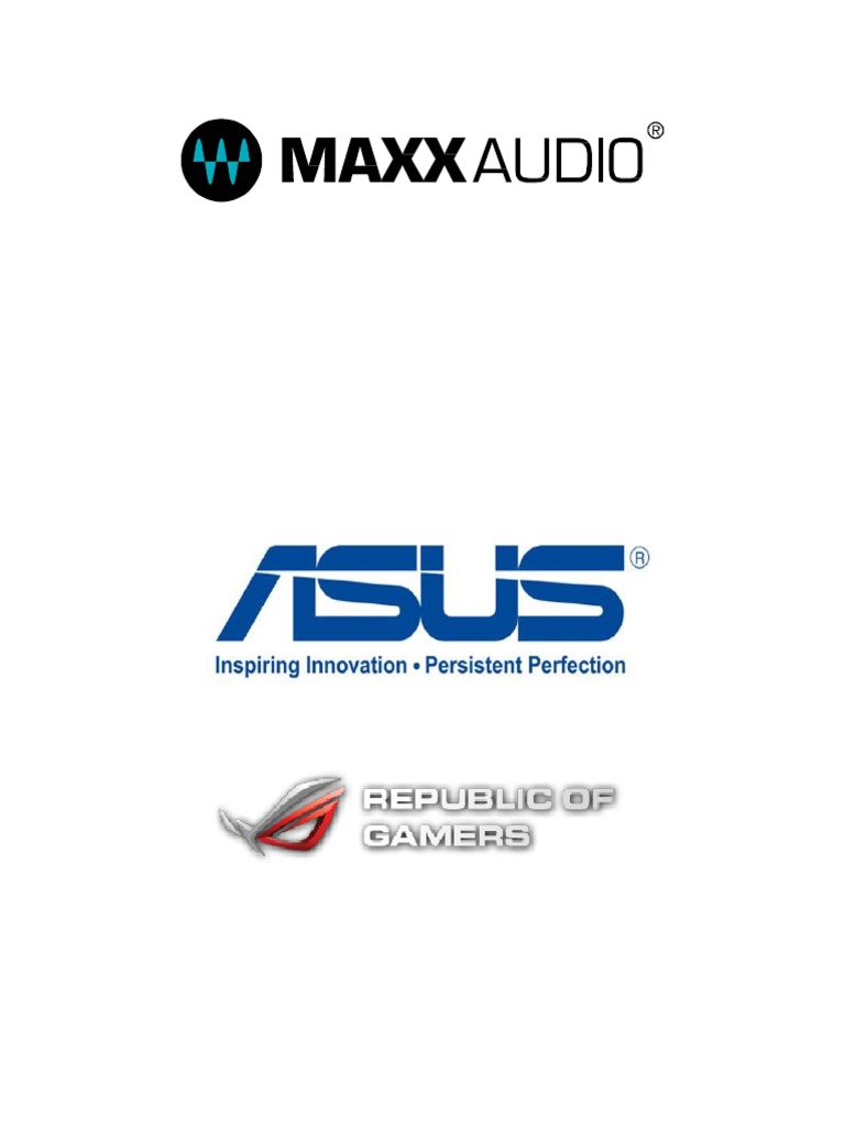 MaxxAudio For ROG Series User Guide | PDF | Equalization (Audio ...