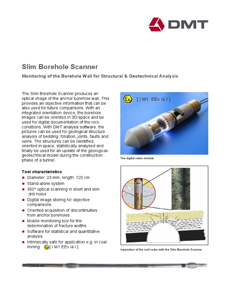 Slim Borehole Scanner | PDF | Image Scanner | Structural Geology