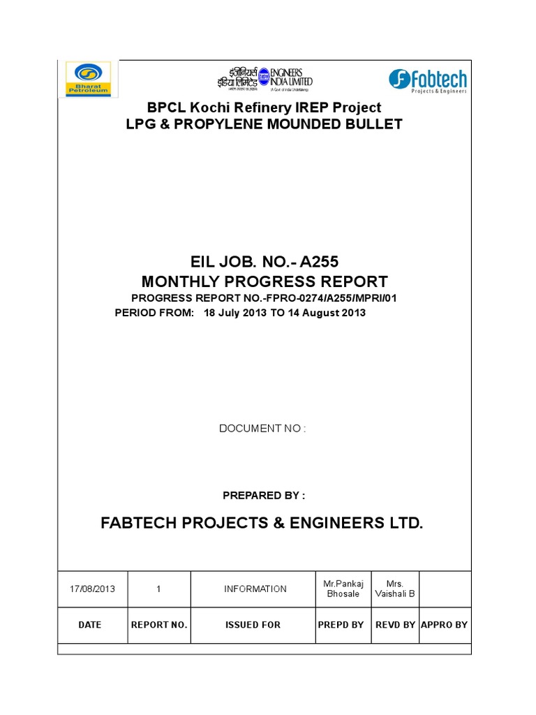 Monthly Progress Report Jul13-Aug13 | PDF | Mechanical Engineering ...