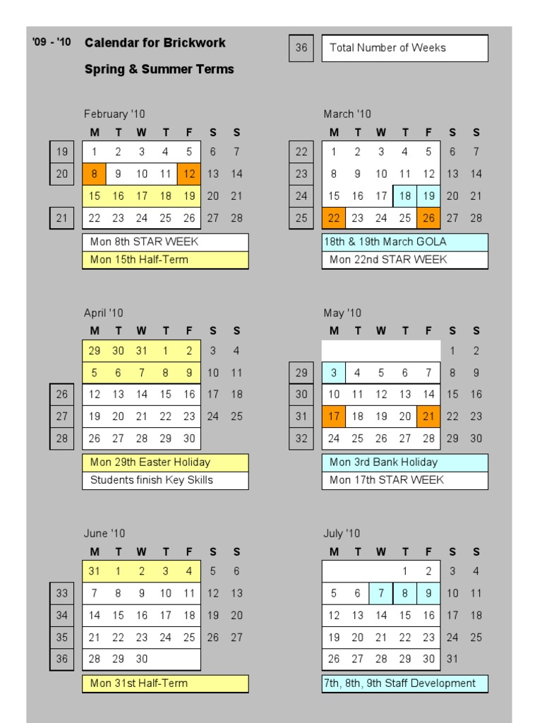 Calendar For Students | PDF