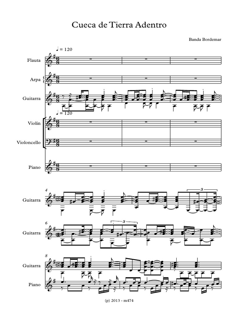 Cueca Tierra Adentro | PDF | Instrument à cordes frottées | Instruments ...