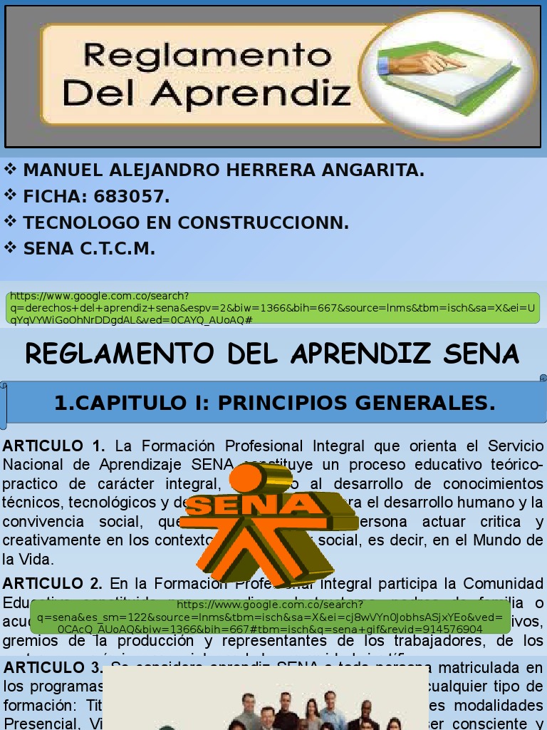 Reglamento Del Aprendiz Sena | PDF | Aprendizaje | Evaluación
