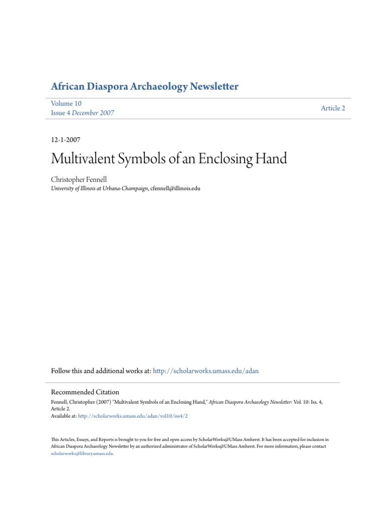 Multivalent Symbols of An Enclosing Hand | PDF | Representation (Arts ...