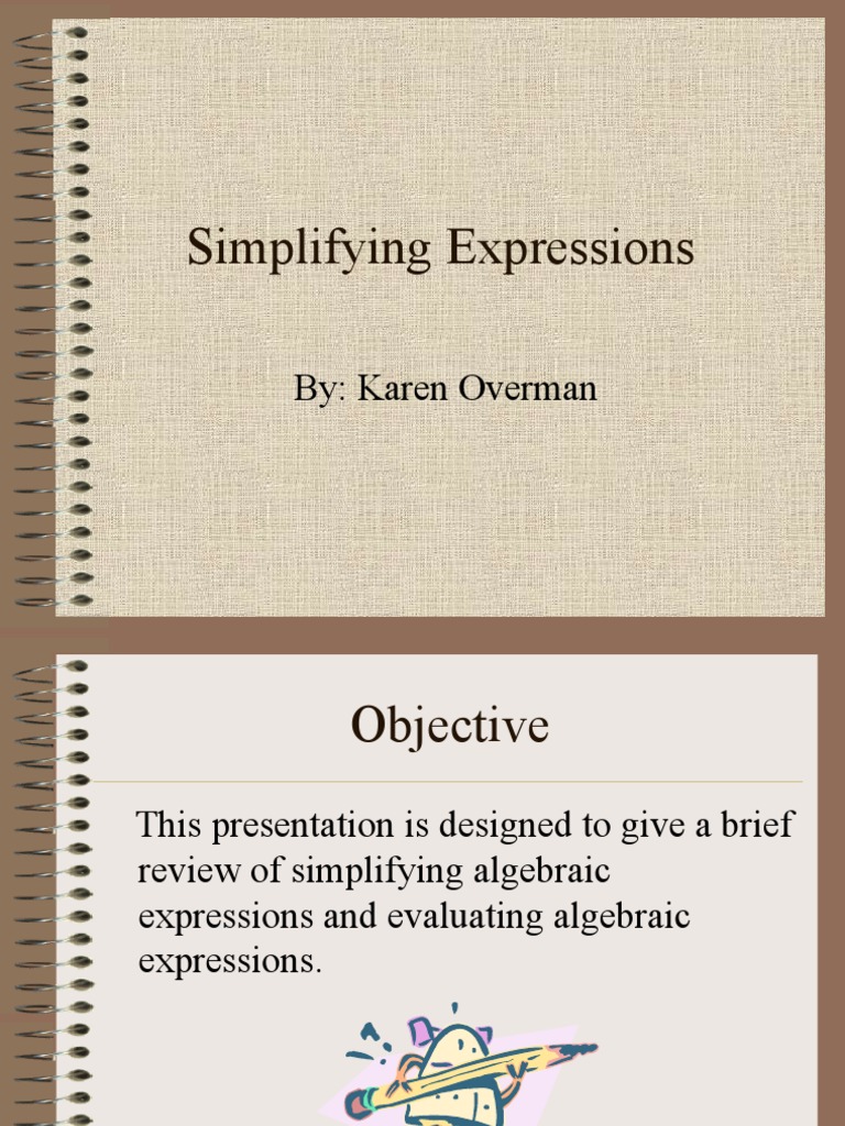 Simplifying Expressions | PDF | Algebra | Teaching Mathematics