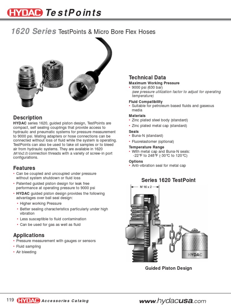 Hydac Testpoint PDF | PDF | Pressure Measurement | Pressure