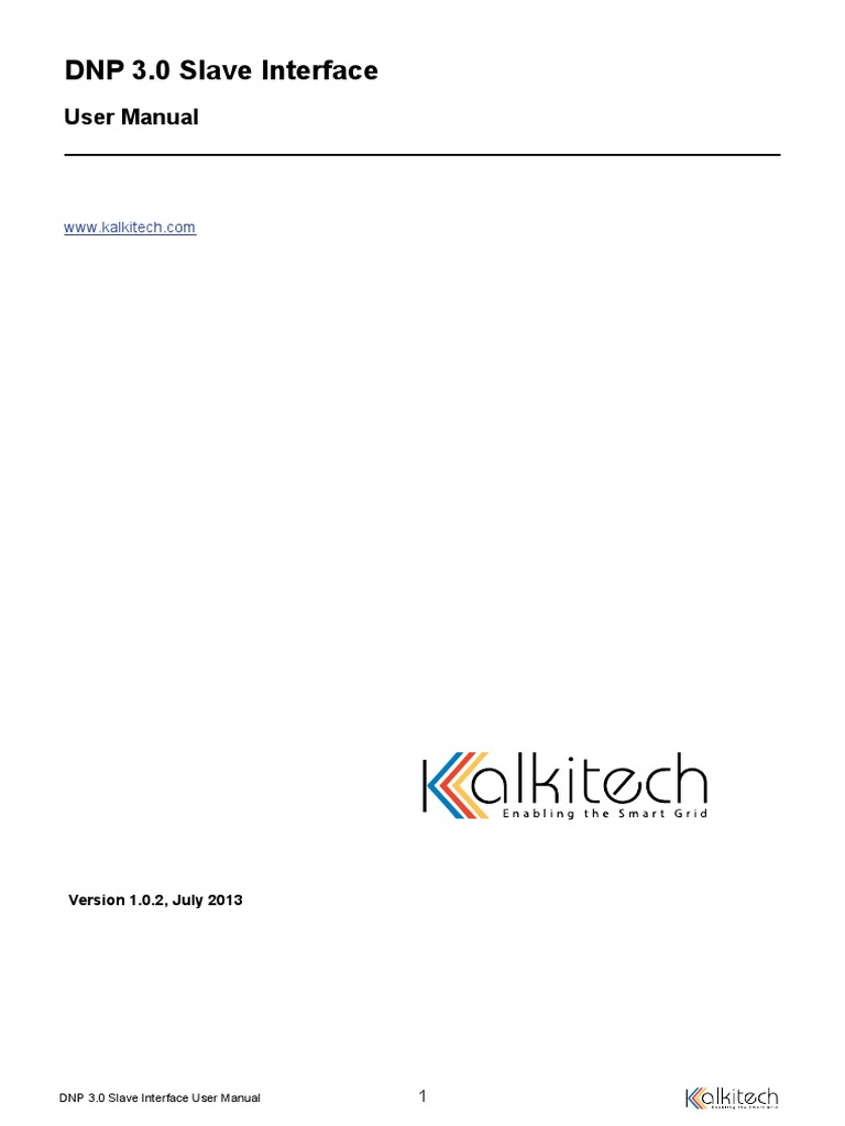 SYNC - DNP3 Slave Interface User Manual - Rev1.0.2 - Mod | PDF | Communications Protocols ...