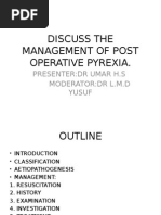 5 W's of Postoperative Fever Explained | PDF | Urinary Tract Infection ...