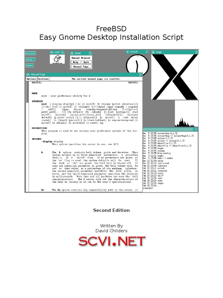 Gnome Desktop Installation Script For FreeBSD | PDF | Linux | Operating System