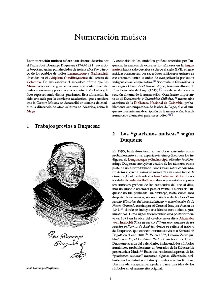 Numeración Muisca | PDF | Colombia | Andes
