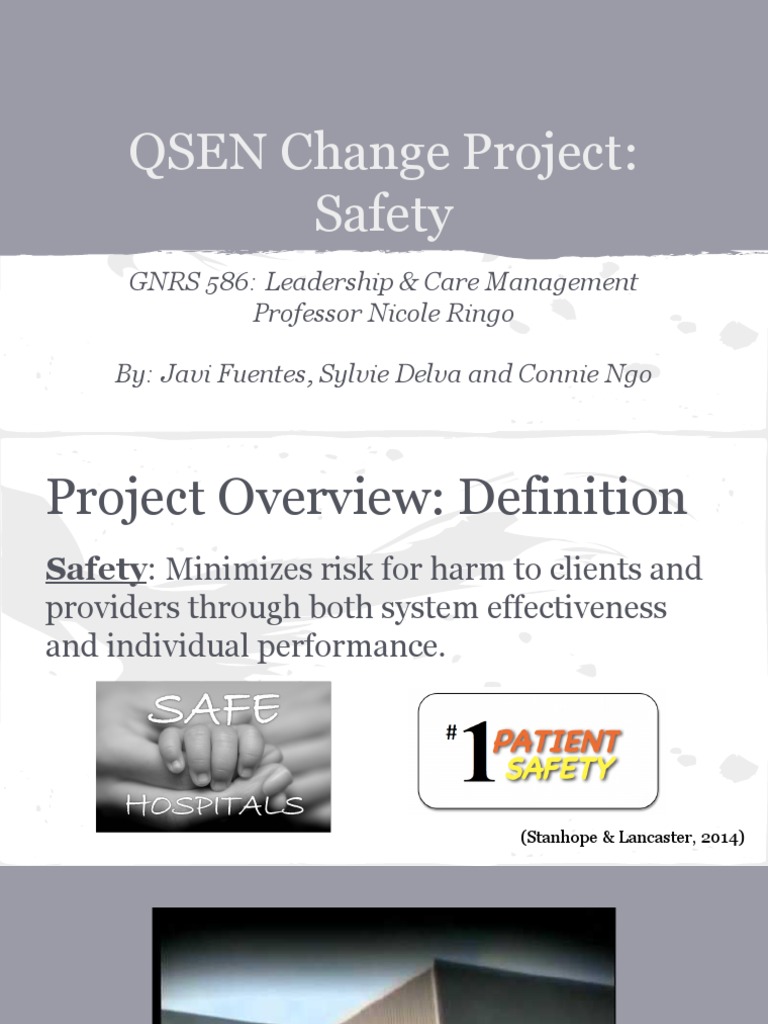 Qsen - Safety | PDF | Nursing | Patient