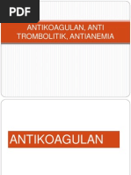Obat Antikoagulan, Koagulan, Hemostatika - Farmakologi-Tetria | PDF