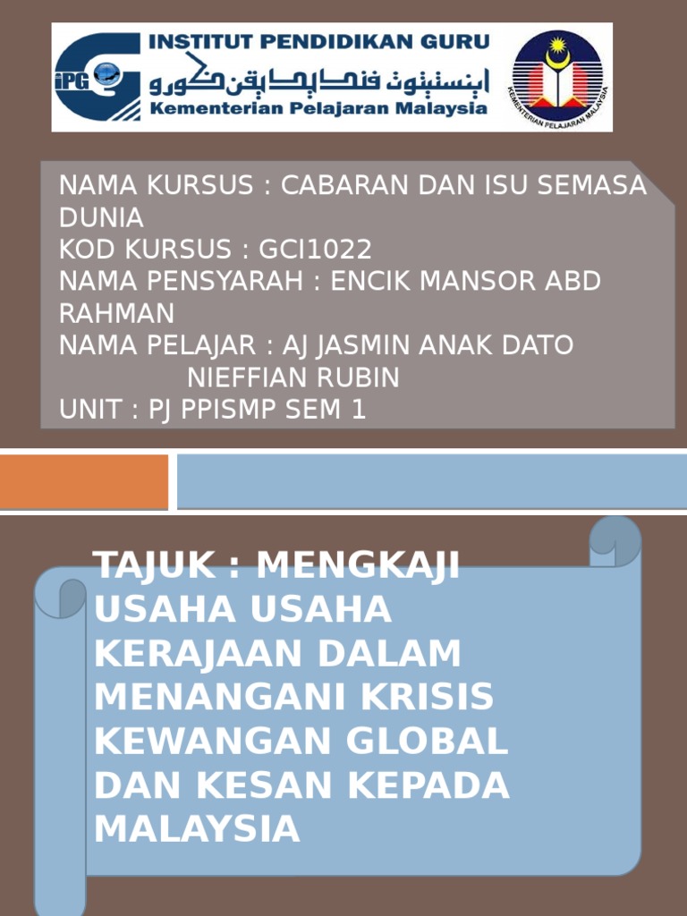 Krisis Kewangan | PDF