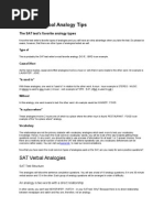 SAT Analogy Practice Questions | PDF