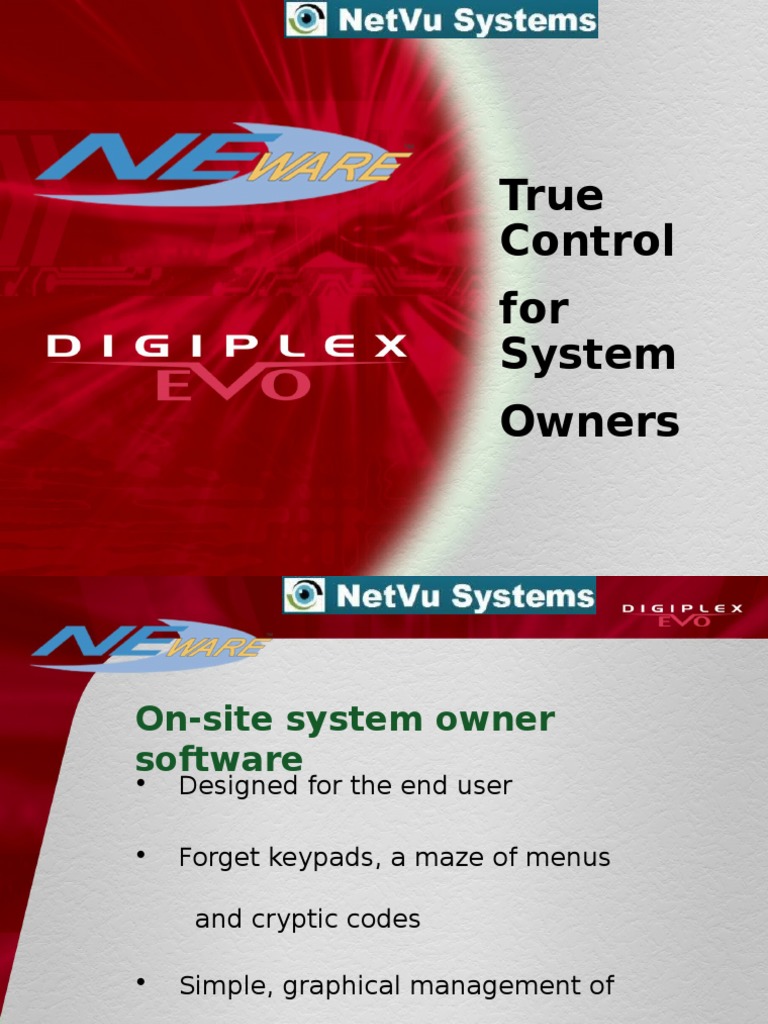 True Control For System Owners | Download Free PDF | Security Alarm ...