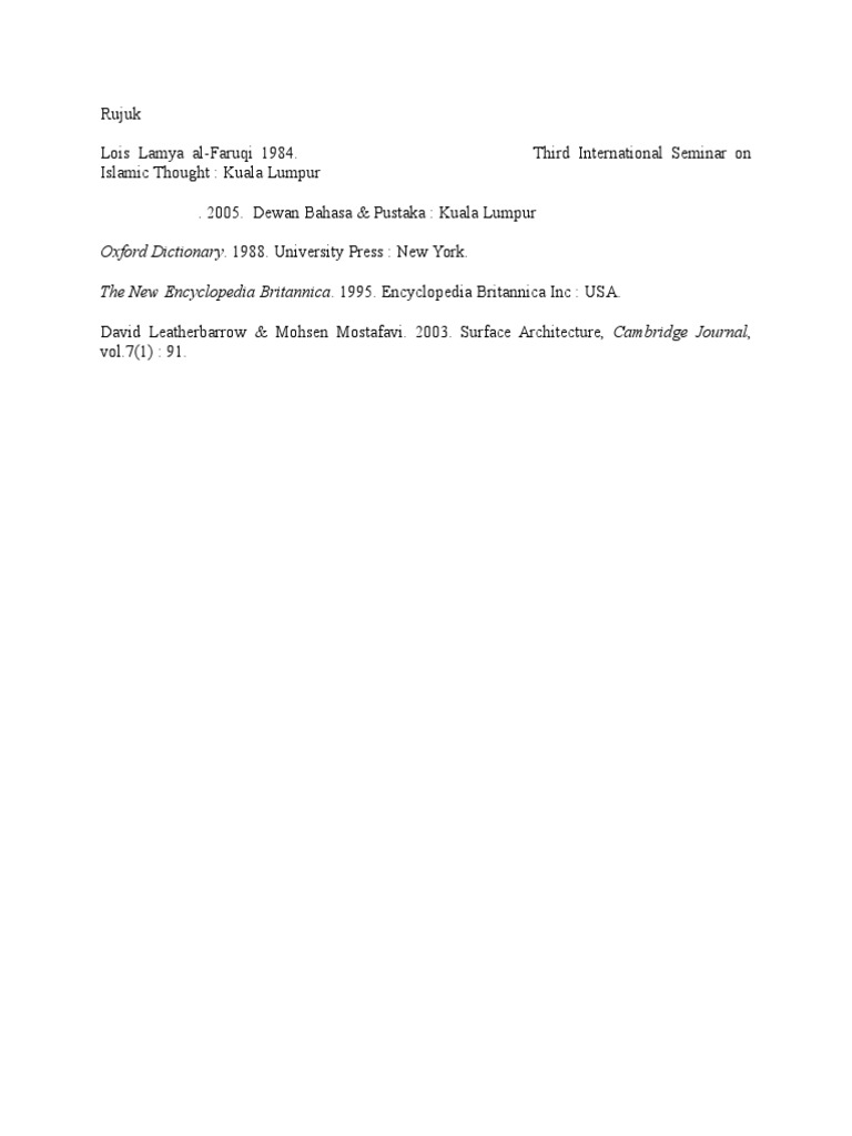 References on Islamic Art and Architecture | PDF | Encyclopedias