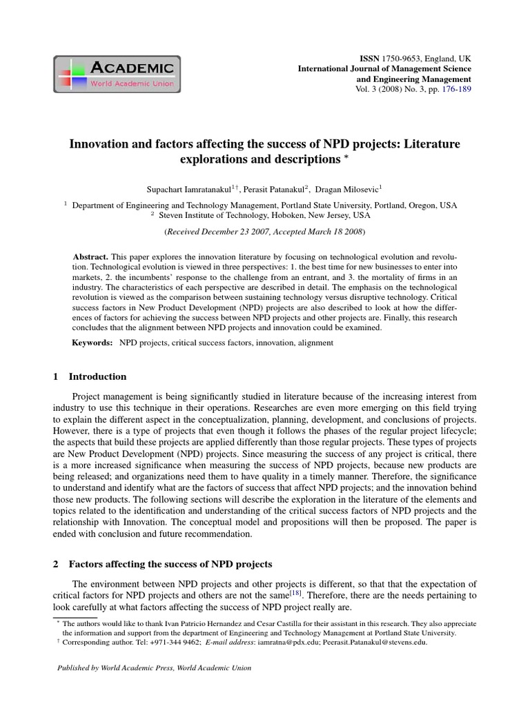 NPD and Innovation File | Download Free PDF | Disruptive Innovation ...