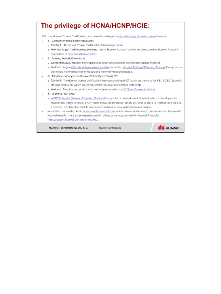 HCNA-HNTD Entry Training Guide v2.1 | PDF | Internet Protocol Suite ...