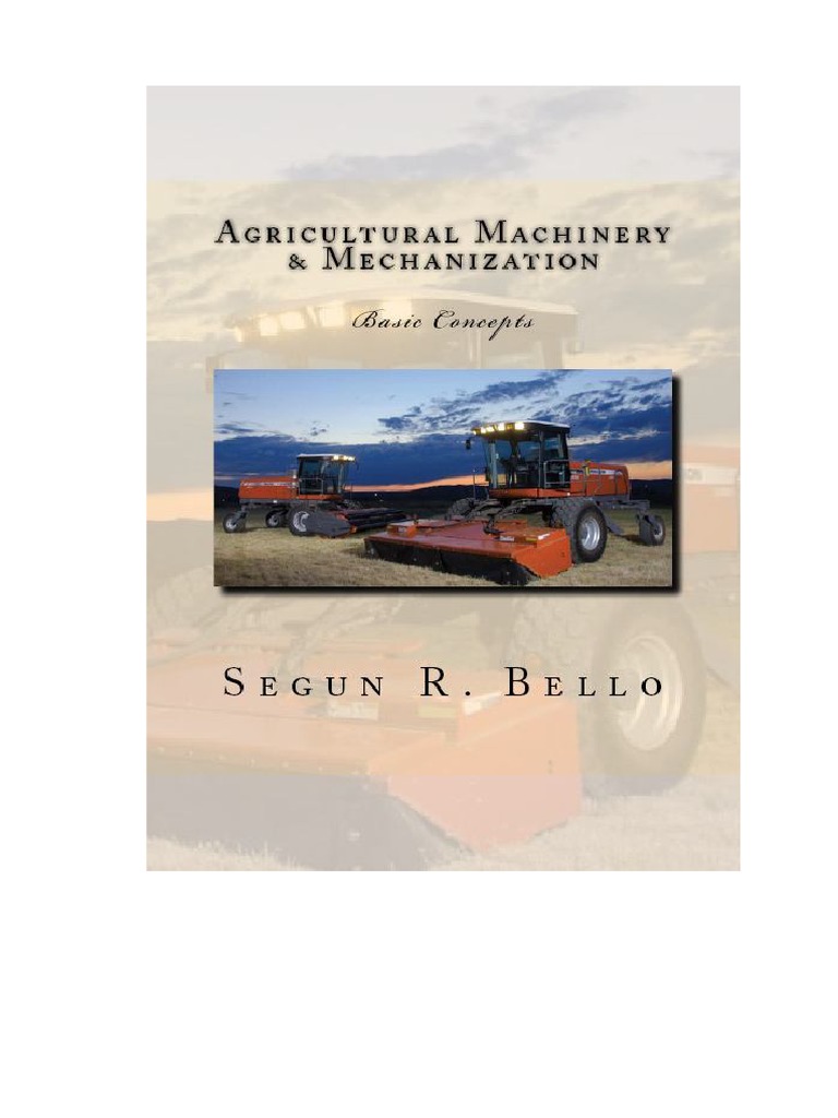 Basic Concept Farm Machinery Mechanization | PDF | Mechanization | Tillage