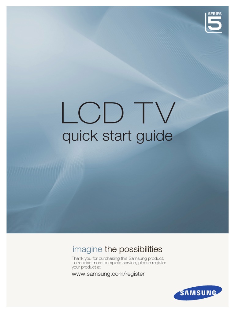 LCD TV: Quick Start Guide | PDF | Television | Hdmi