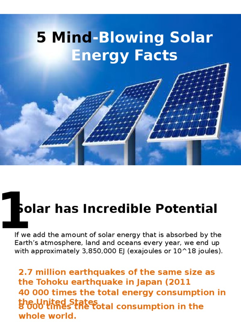 5 Fascinating Solar Energy Facts | PDF