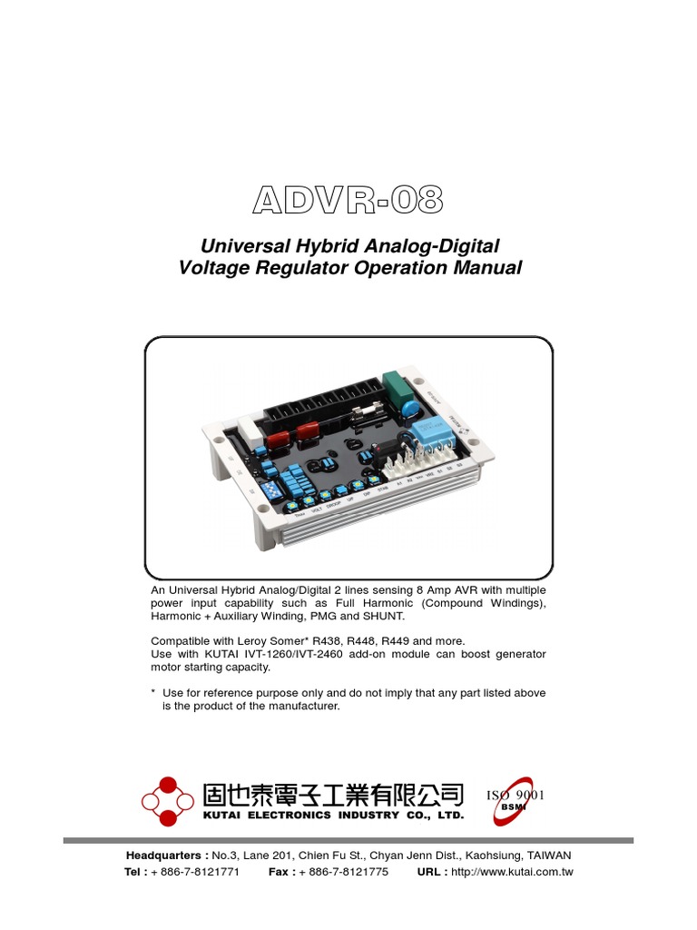 ADVR-08: Universal Hybrid Analog-Digital Voltage Regulator Operation ...