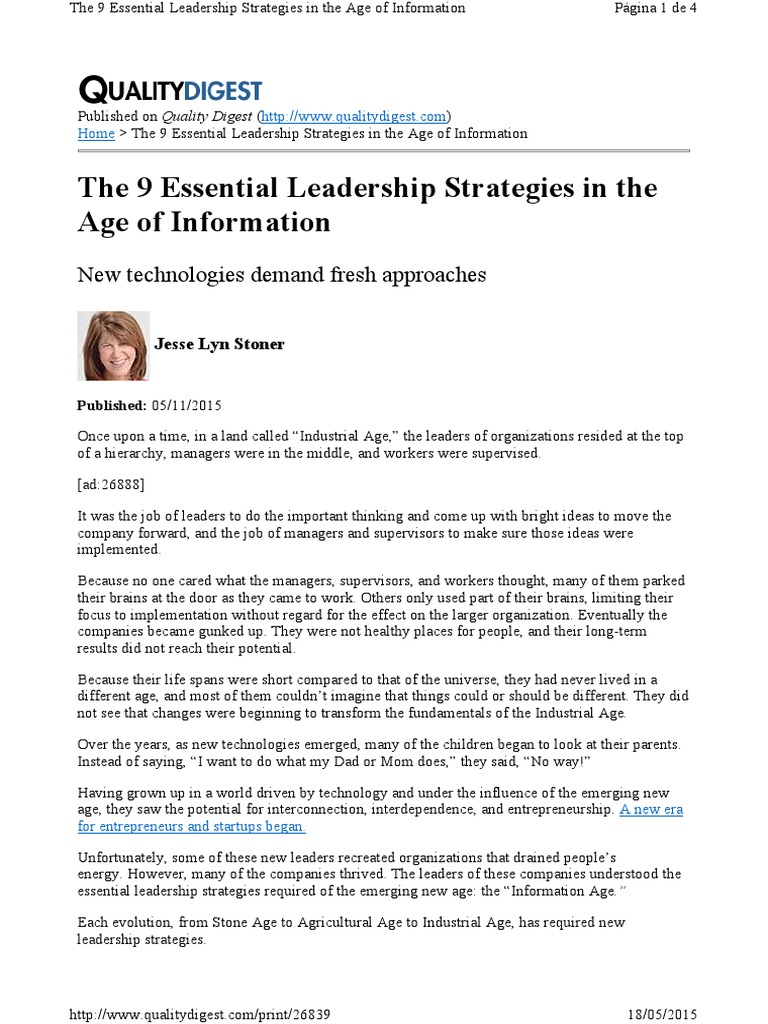 9 Essential Leadership Strategies | PDF | Leadership | Strategic Management