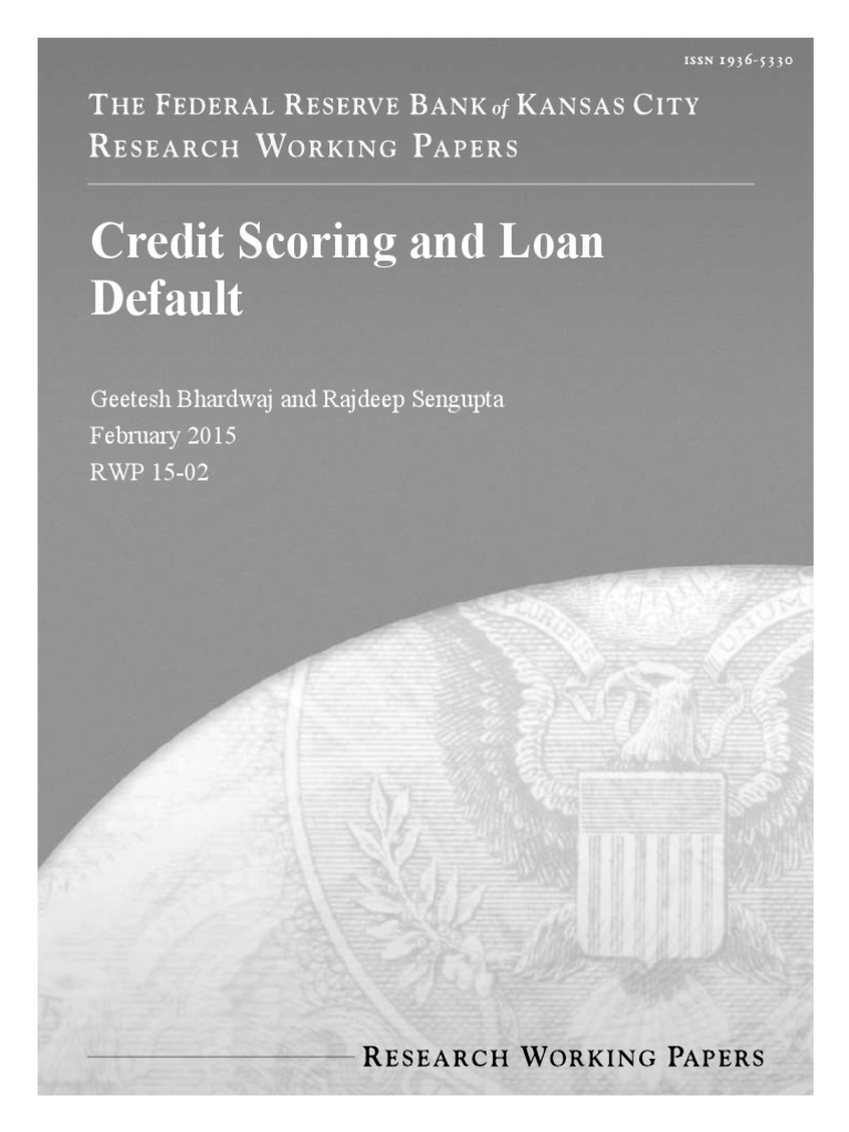 Credit Scoring and Loan Default | PDF | Subprime Lending | Credit Score