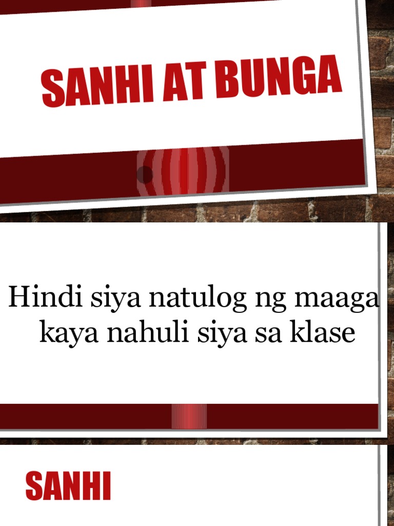 Sanhi at Bunga | PDF