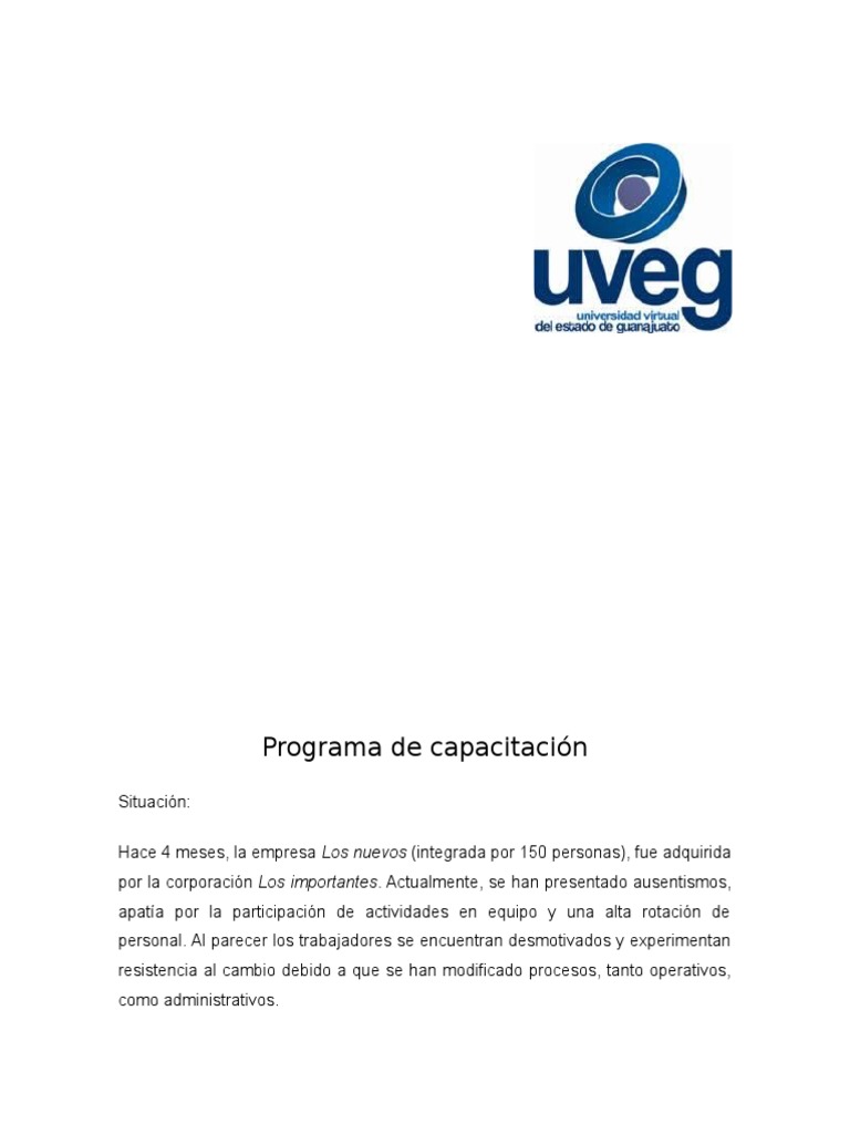 Capacitacion Modulo (Gestion Del Capital Humano y Liderazgo) | PDF ...