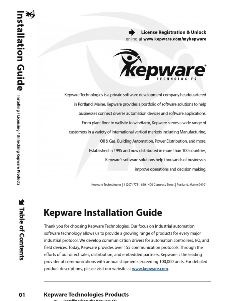 Installation Guide Kepware | PDF | Installation (Computer Programs) | Public Key Certificate