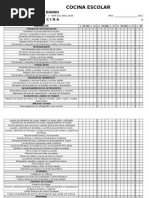 Check List de Cocina | PDF | Cocinando | Implementos nacionales