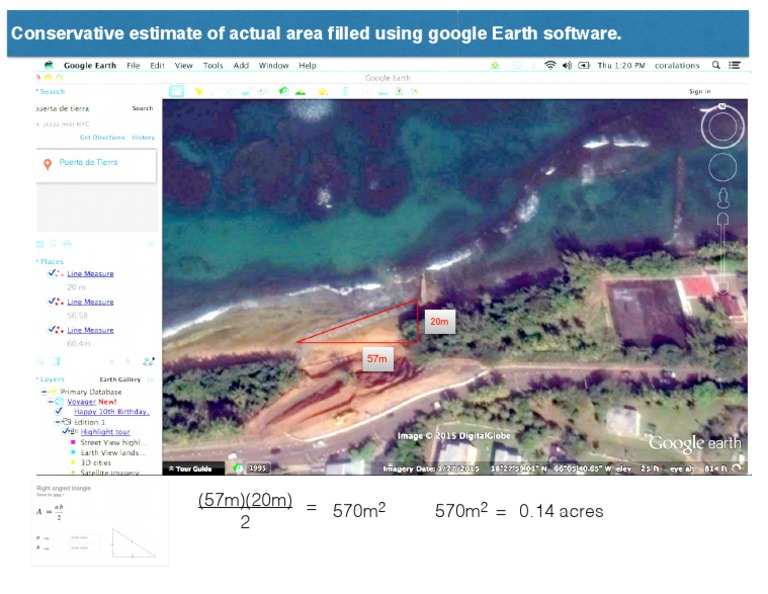 Area Calculation Using Google Earth | PDF