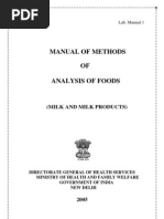 FSSAI Manual Milk 25 05 2016 PDF | PDF | Powdered Milk | Milk
