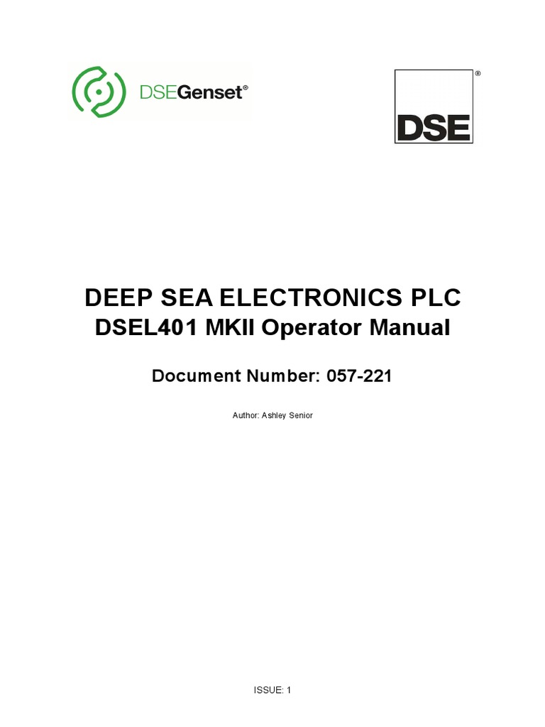 DSEL401 MKII Operators Manual | PDF | Relay | Electrical Connector