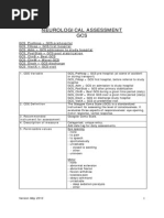 Glasgow Coma Scale Handout | PDF | Coma | Pain