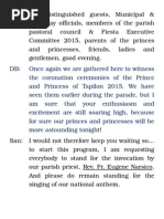 Coronation Ceremonies Script | PDF | Monarchy | Government Institutions