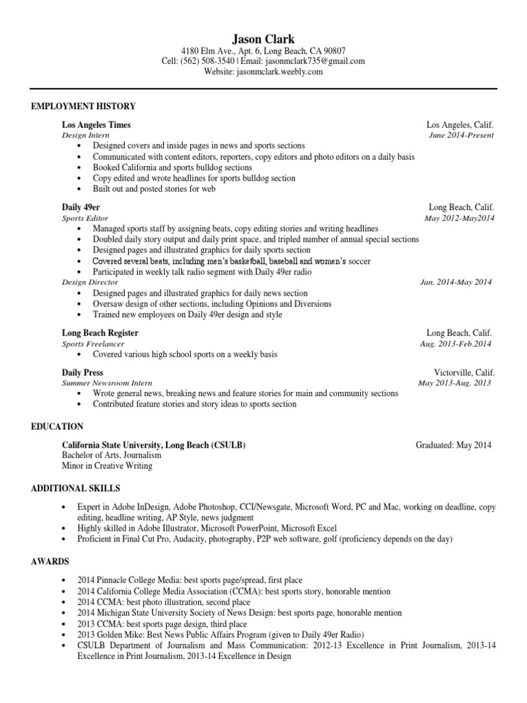 Jason Clark Resume | PDF | Career & Growth