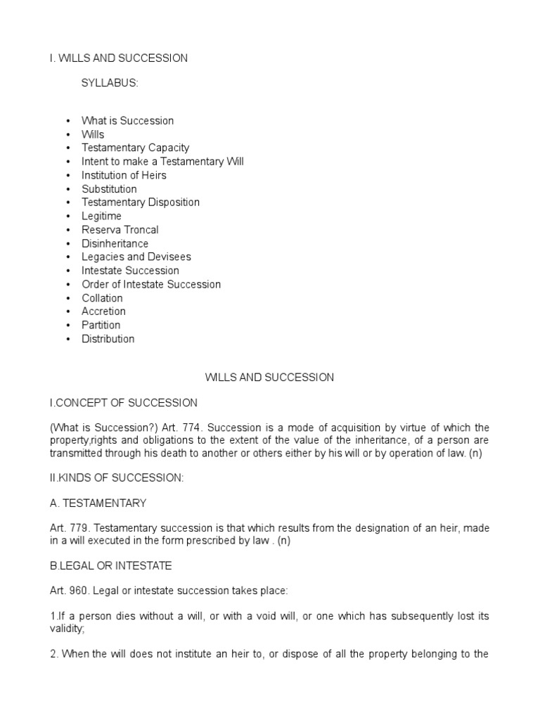 Wills Term Paper | Download Free PDF | Will And Testament | Inheritance