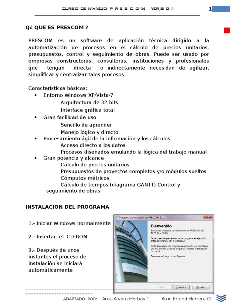 Guía de Uso de PRESCOM 2011 | PDF | Archivo de computadora | Programa ...